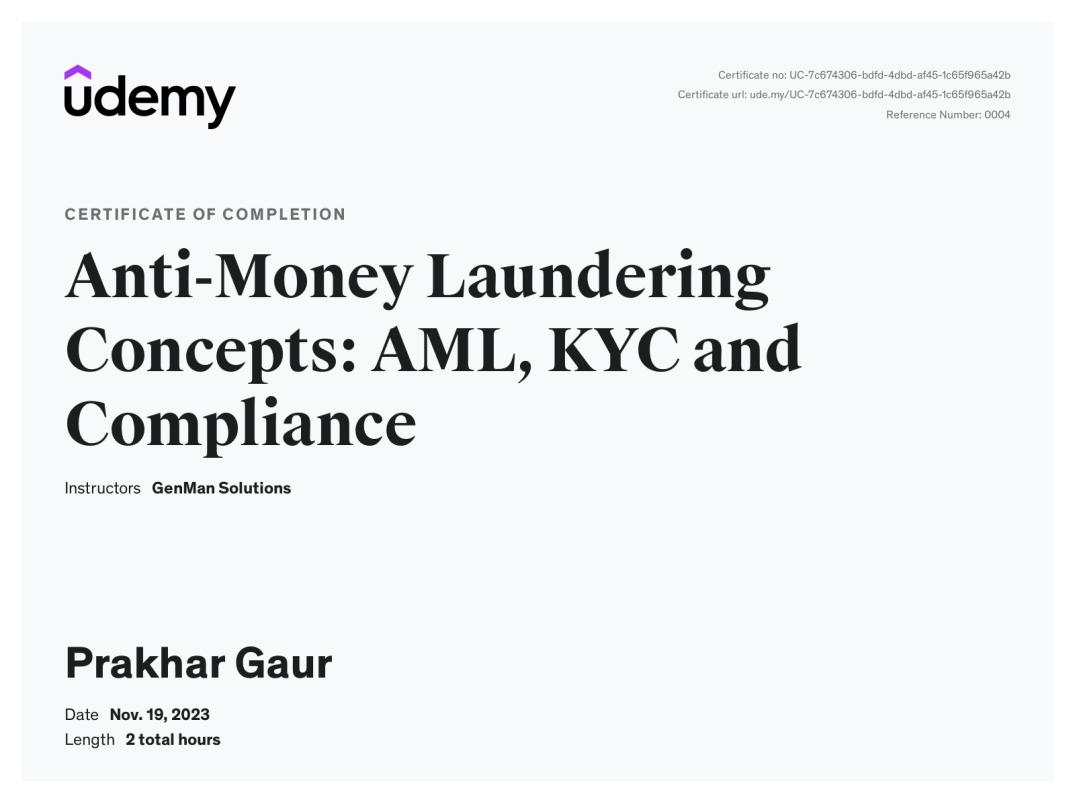 Prakhar Gaur on LinkedIn: Udemy Course Completion Certificate Prakhar Gaur on LinkedIn: Udemy Course Completion Certificate
