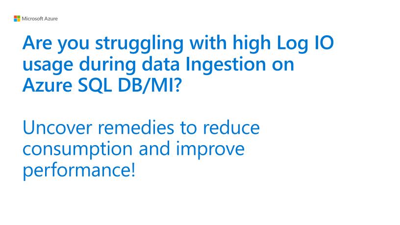 Narendra Angane on LinkedIn: Optimizing Log Throughput Consumption on ... Narendra Angane on LinkedIn: Optimizing Log Throughput Consumption on ...