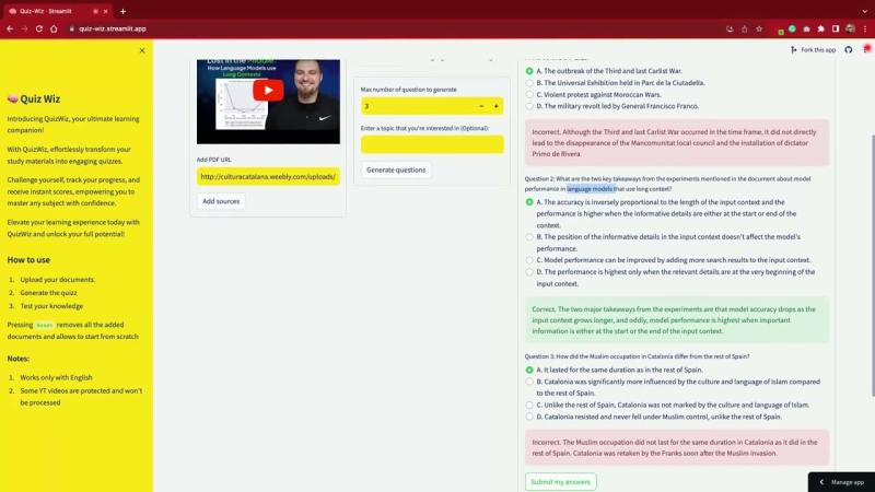 Philip Vollet on LinkedIn: Streamlit LLM Hackathon Quiz Wiz App Demo Philip Vollet on LinkedIn: Streamlit LLM Hackathon Quiz Wiz App Demo