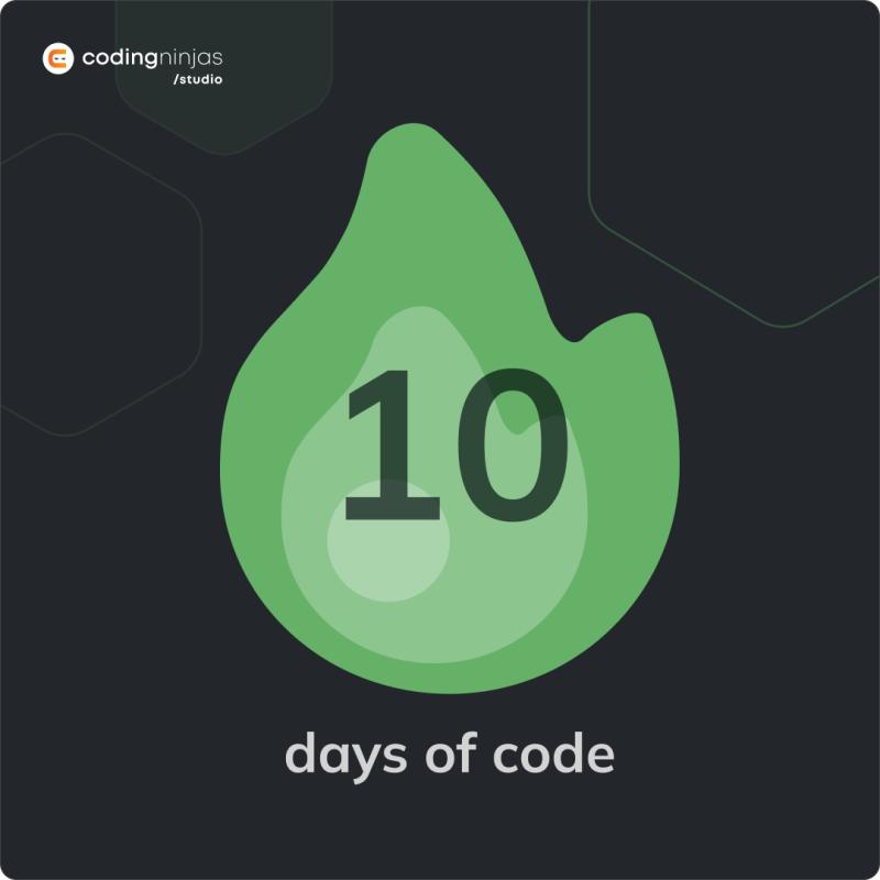 Dhruv Gupta on LinkedIn: 🔥 10 Days Coding Streak Achieved! | Coding ... Dhruv Gupta on LinkedIn: 🔥 10 Days Coding Streak Achieved! | Coding ...