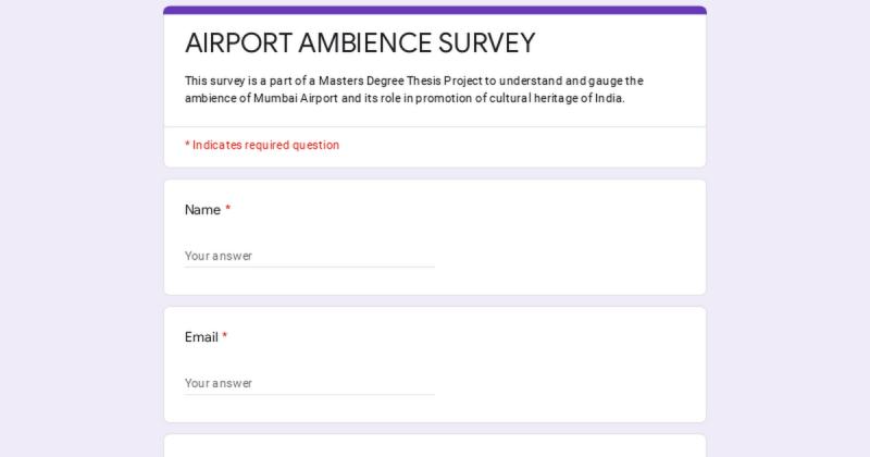 Samidha Goel on LinkedIn: AIRPORT AMBIENCE SURVEY Samidha Goel on LinkedIn: AIRPORT AMBIENCE SURVEY