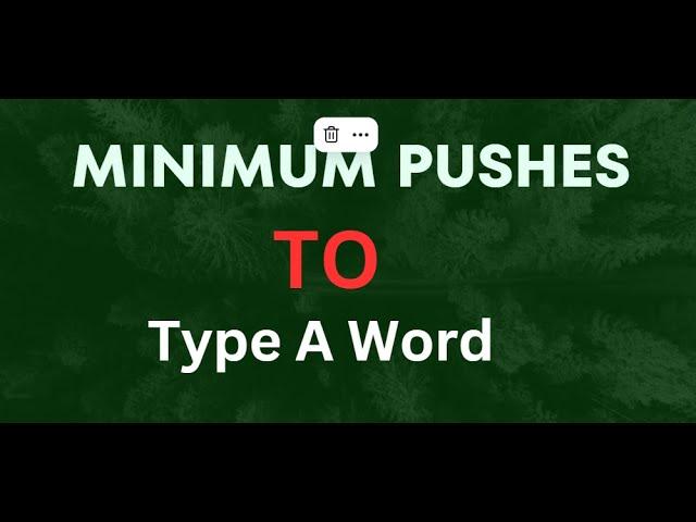 Code Jogger on LinkedIn: Minimum Number of Pushes to Type Word II ... Code Jogger on LinkedIn: Minimum Number of Pushes to Type Word II ...