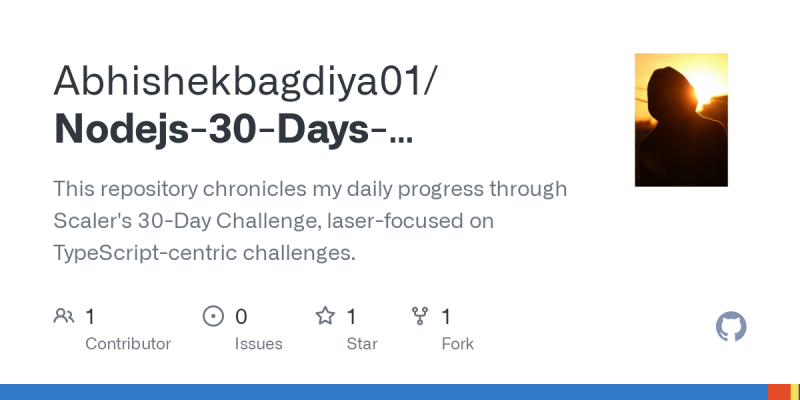 Abhishek bagdiya on LinkedIn: GitHub - Abhishekbagdiya01/Nodejs-30-Days ... Abhishek bagdiya on LinkedIn: GitHub - Abhishekbagdiya01/Nodejs-30-Days ...