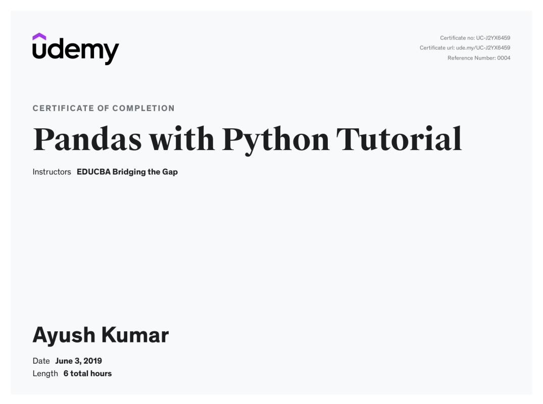 Ayush kumar on LinkedIn: Udemy Course Completion Certificate Ayush kumar on LinkedIn: Udemy Course Completion Certificate