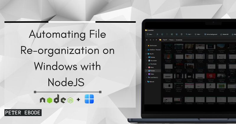 Peter Ebode on LinkedIn: Automating file re-organization on Windows ... Peter Ebode on LinkedIn: Automating file re-organization on Windows ...