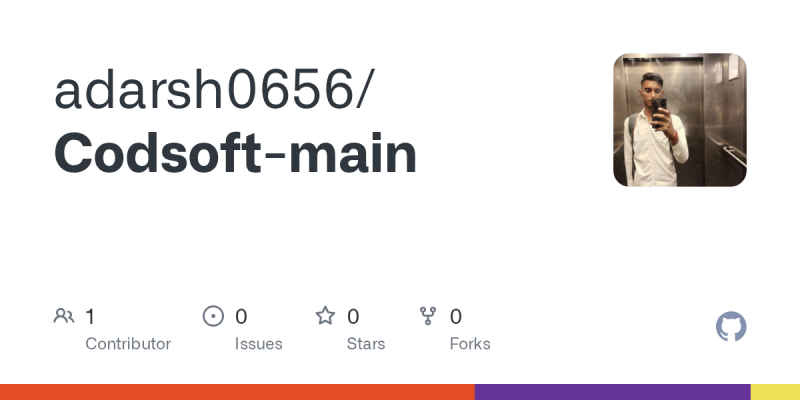 Adarsh Verma on LinkedIn: GitHub - adarsh0656/Codsoft-main Adarsh Verma on LinkedIn: GitHub - adarsh0656/Codsoft-main