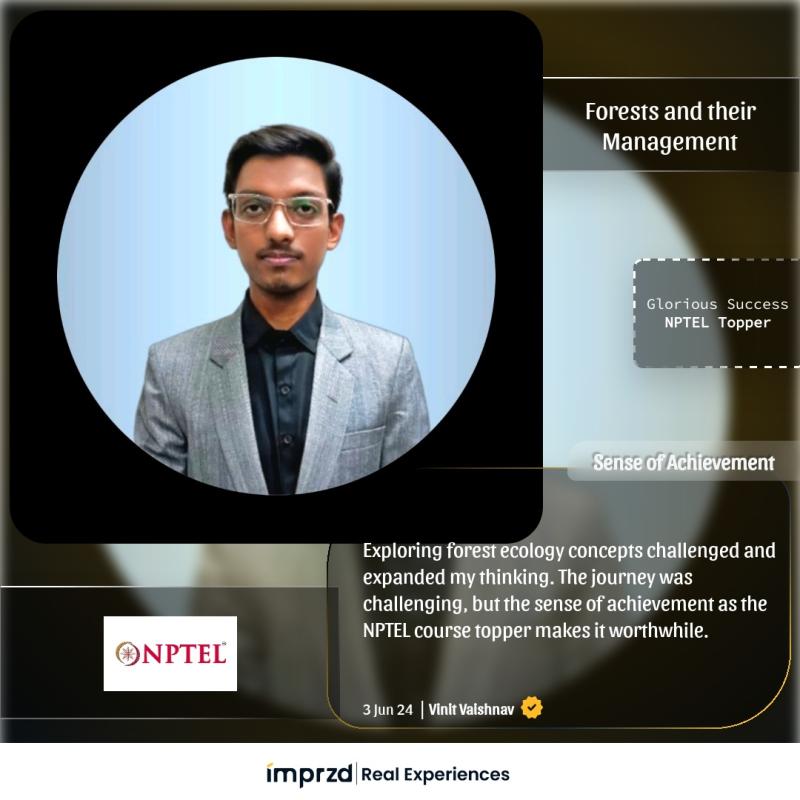 Vinit Vaishnav on LinkedIn: NPTEL Vinit Vaishnav on LinkedIn: NPTEL
