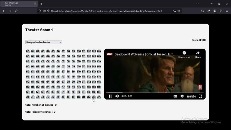karabo malebati on LinkedIn: movie seat booking app. javascript and ... karabo malebati on LinkedIn: movie seat booking app. javascript and ...
