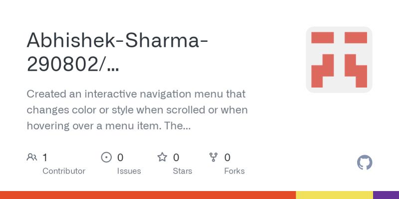 Completed Task 1 of #ProdigyInfoTech 🎉 Customize navigation menu with ... Completed Task 1 of #ProdigyInfoTech 🎉 Customize navigation menu with ...