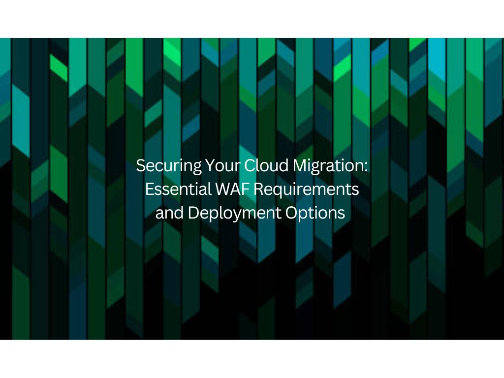 Haltdos on LinkedIn: Securing Your Cloud Migration: Essential WAF ... Haltdos on LinkedIn: Securing Your Cloud Migration: Essential WAF ...