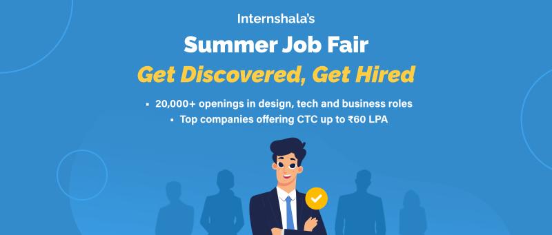 Abhishek Jaiswal on LinkedIn: Internshala's Summer Job Fair Abhishek Jaiswal on LinkedIn: Internshala's Summer Job Fair