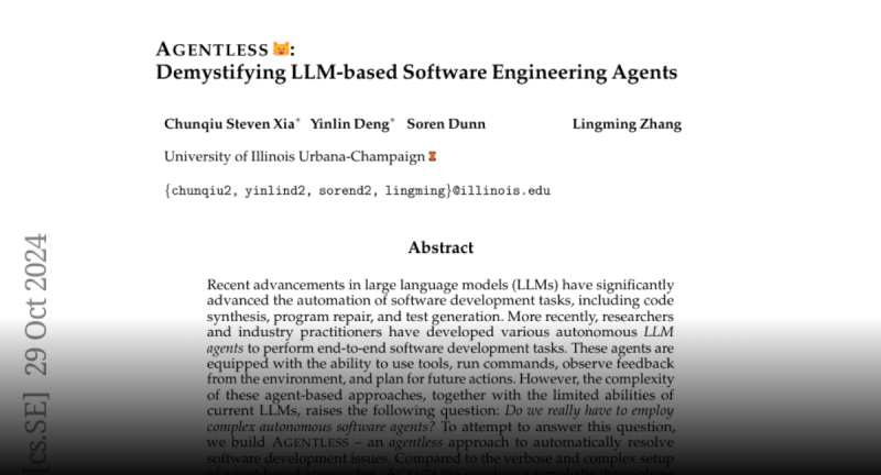 Russell Hanson on LinkedIn: Paper page - Agentless: Demystifying LLM ... Russell Hanson on LinkedIn: Paper page - Agentless: Demystifying LLM ...