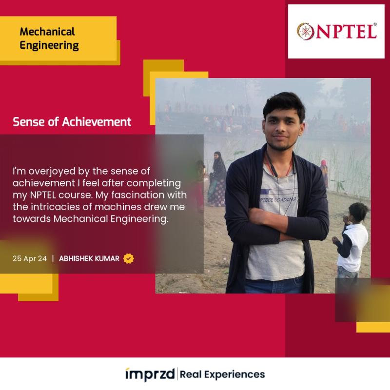 Abhishek Kumar on LinkedIn: NPTEL Abhishek Kumar on LinkedIn: NPTEL