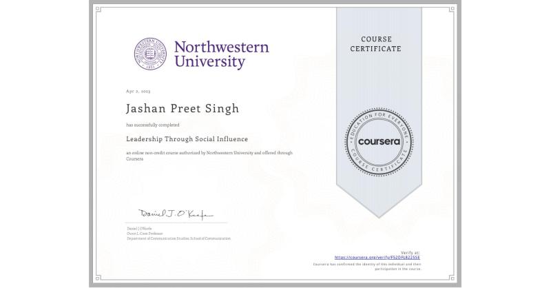Jashan Preet Singh on LinkedIn: Completion Certificate for Leadership ... Jashan Preet Singh on LinkedIn: Completion Certificate for Leadership ...