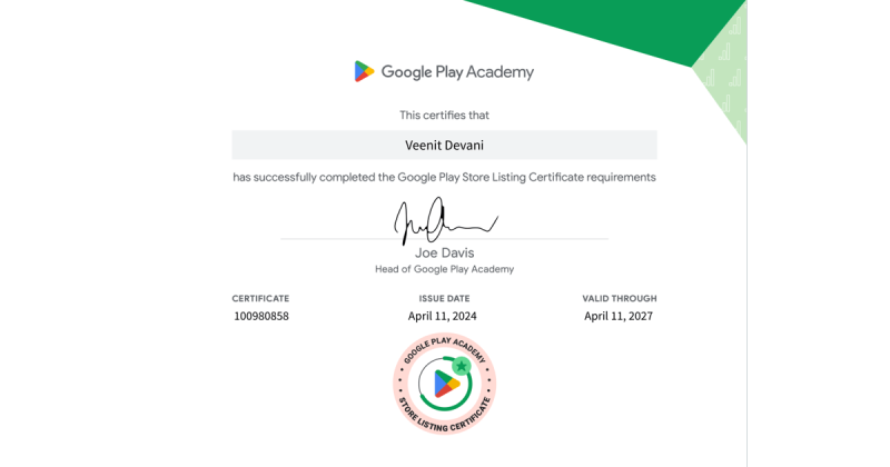 Veenit Devani on LinkedIn: Google Play Academy - Store Listing ... Veenit Devani on LinkedIn: Google Play Academy - Store Listing ...