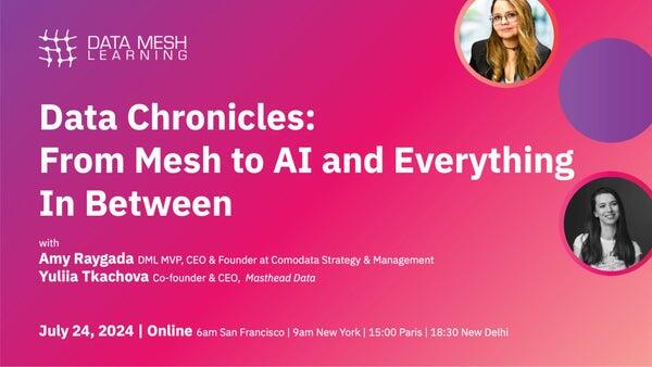 Amy Raygada on LinkedIn: Data Mesh Learning: Data Chronicles - From ... Amy Raygada on LinkedIn: Data Mesh Learning: Data Chronicles - From ...