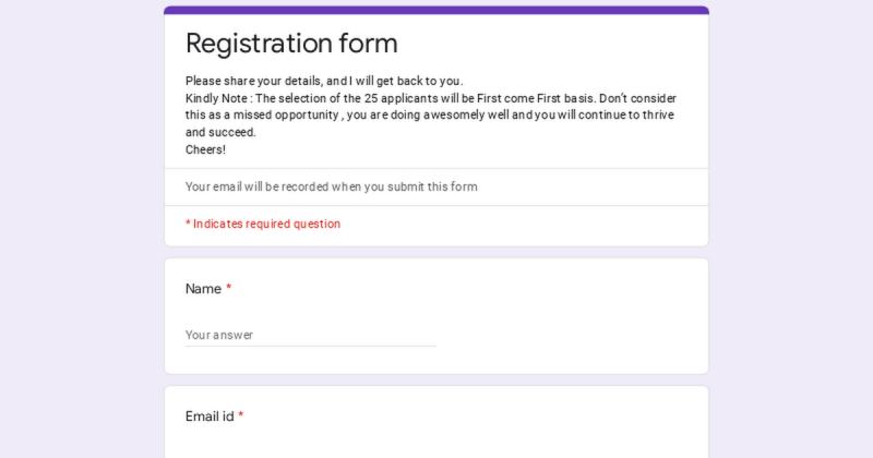 Anshul Verma on LinkedIn: Registration form Anshul Verma on LinkedIn: Registration form
