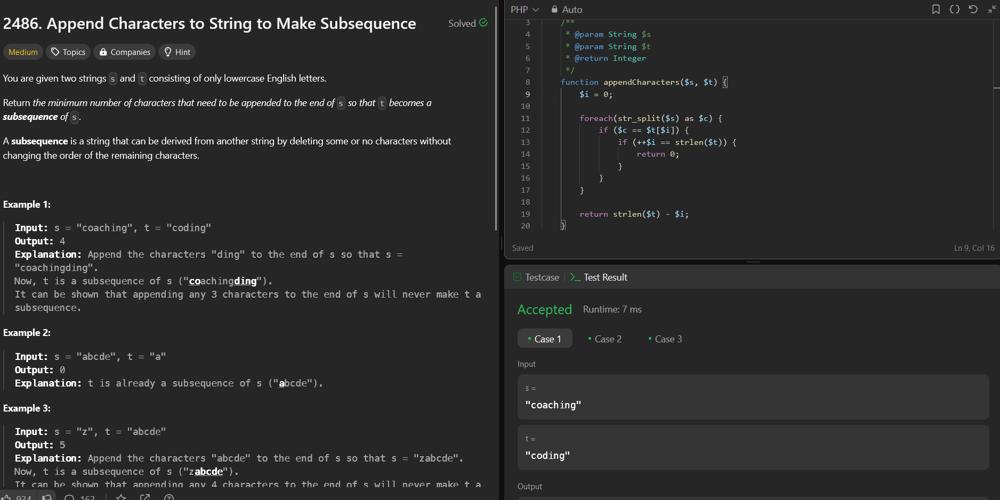 Prodsens.live on LinkedIn: 2486. Append Characters to String to Make ... Prodsens.live on LinkedIn: 2486. Append Characters to String to Make ...