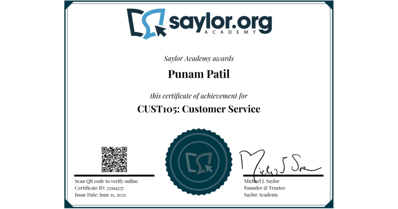 Punam Patil on LinkedIn: CUST105: Customer Service • Punam Patil ... Punam Patil on LinkedIn: CUST105: Customer Service • Punam Patil ...