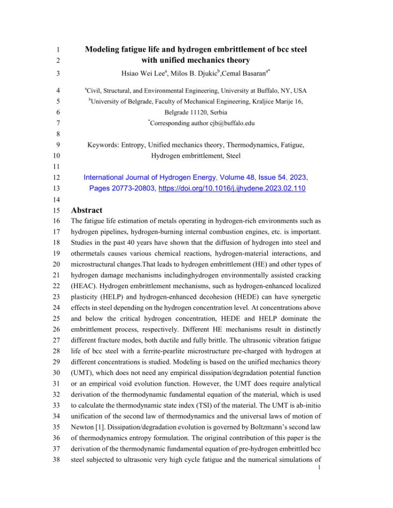 Milos Djukic on LinkedIn: (PDF) Modeling fatigue life and hydrogen ... Milos Djukic on LinkedIn: (PDF) Modeling fatigue life and hydrogen ...