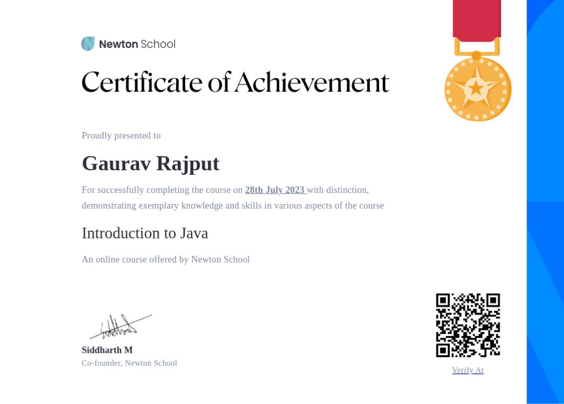 Gaurav Rajput on LinkedIn: Gaurav Rajput got certified! Gaurav Rajput on LinkedIn: Gaurav Rajput got certified!
