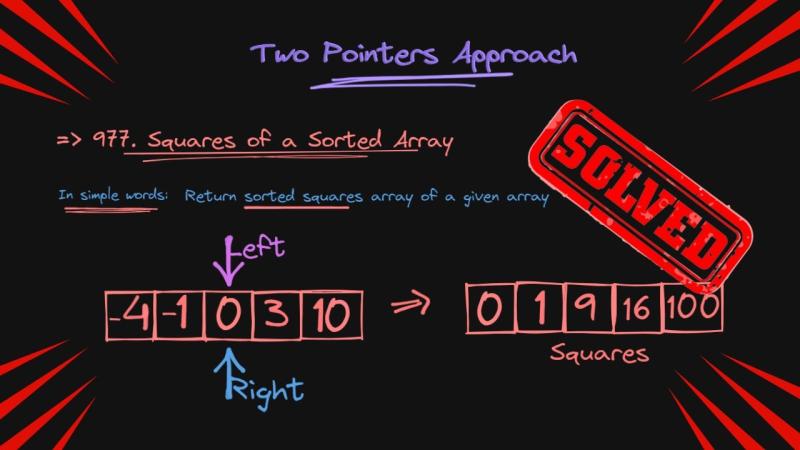 ⚡ Solve Q977 with LeetCode Pattern by using Two Pointers Approach ... ⚡ Solve Q977 with LeetCode Pattern by using Two Pointers Approach ...