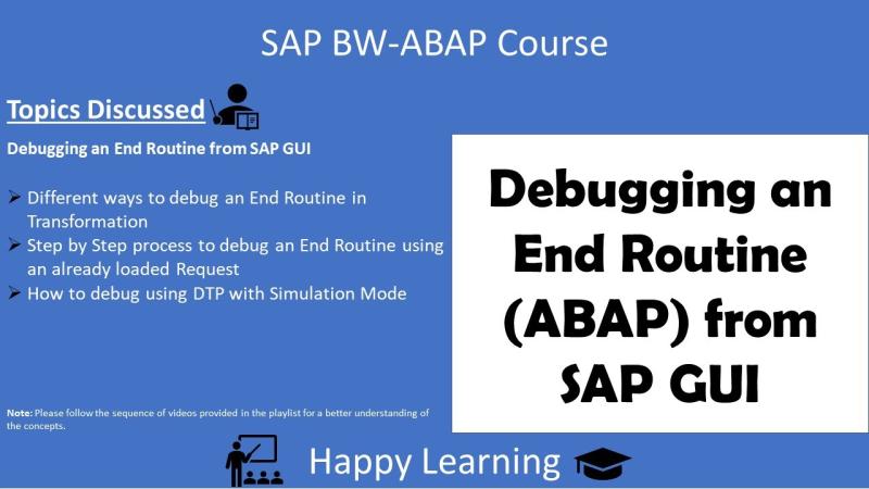 Vinay K on LinkedIn: 24 Debugging End Routine ABAP in BW on HANA Vinay K on LinkedIn: 24 Debugging End Routine ABAP in BW on HANA