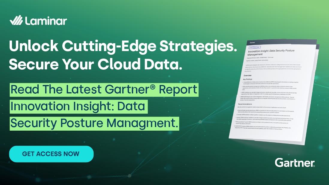 Drew Lockliear on LinkedIn: Gartner® recognizes Laminar in latest DSPM ... Drew Lockliear on LinkedIn: Gartner® recognizes Laminar in latest DSPM ...