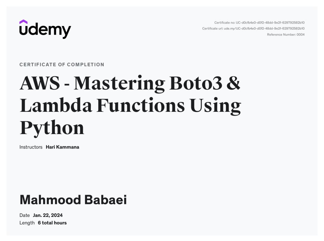 Mahmood Babaei on LinkedIn: #aws #lambda #pythonprogramming # ... Mahmood Babaei on LinkedIn: #aws #lambda #pythonprogramming # ...