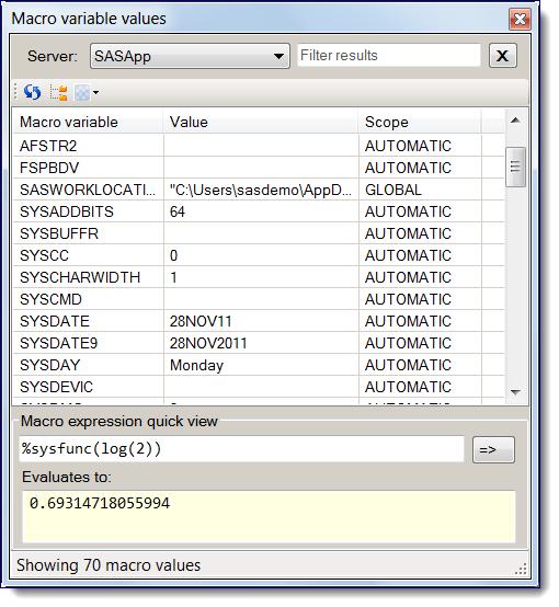 Chris Hemedinger on LinkedIn: Viewing SAS macro variables in SAS ... Chris Hemedinger on LinkedIn: Viewing SAS macro variables in SAS ...