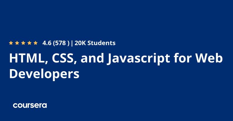 Yaakov Chaikin on LinkedIn: HTML, CSS, and Javascript for Web Developers Yaakov Chaikin on LinkedIn: HTML, CSS, and Javascript for Web Developers