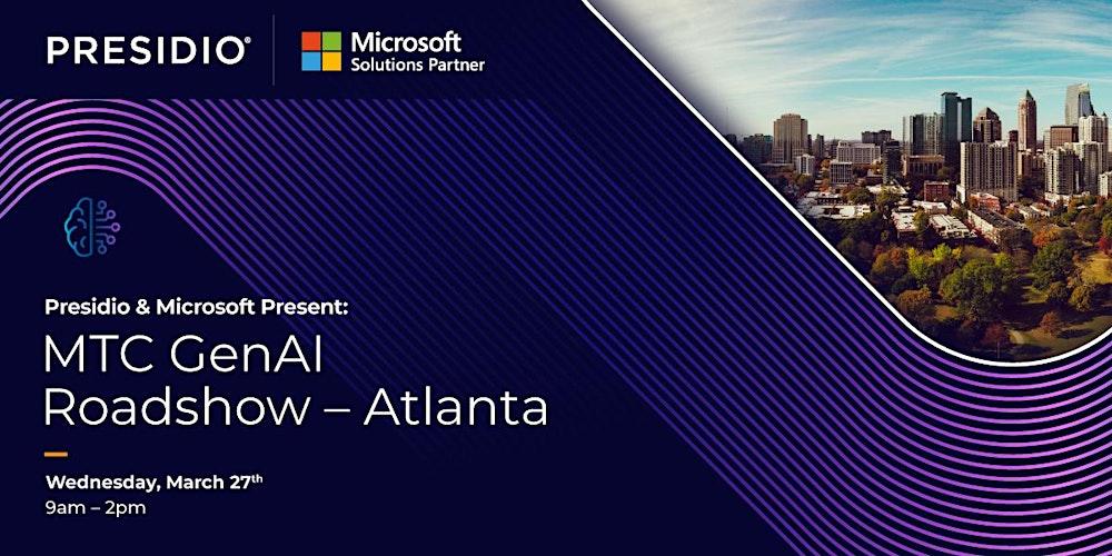 Daniel Kowalske on LinkedIn: Presidio and Microsoft Present: MTC GenAI ... Daniel Kowalske on LinkedIn: Presidio and Microsoft Present: MTC GenAI ...