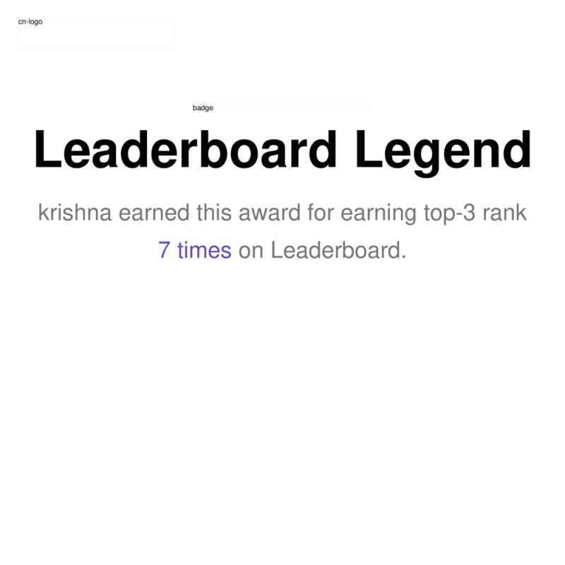 Krishna Parmar on LinkedIn: Codingninjas | Achievements Krishna Parmar on LinkedIn: Codingninjas | Achievements