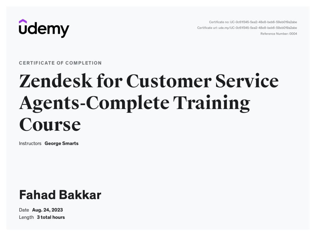 Fahad Bakkar on LinkedIn: Udemy Course Completion Certificate Fahad Bakkar on LinkedIn: Udemy Course Completion Certificate