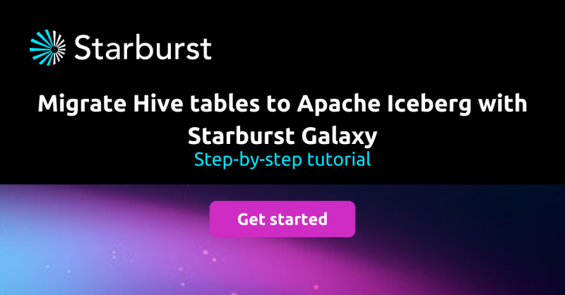 Erin Rosas on LinkedIn: Migrating Hive tables to Iceberg tables, Tutorial Erin Rosas on LinkedIn: Migrating Hive tables to Iceberg tables, Tutorial