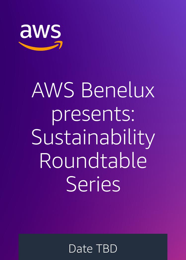 Stefan Visscher on LinkedIn: AWS Benelux presents: Sustainability ... Stefan Visscher on LinkedIn: AWS Benelux presents: Sustainability ...