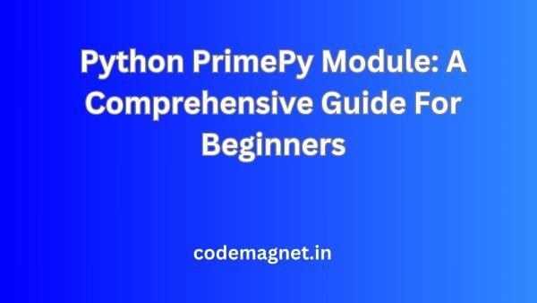 Sona M on LinkedIn: Python PrimePy Module: A Comprehensive Guide For ... Sona M on LinkedIn: Python PrimePy Module: A Comprehensive Guide For ...