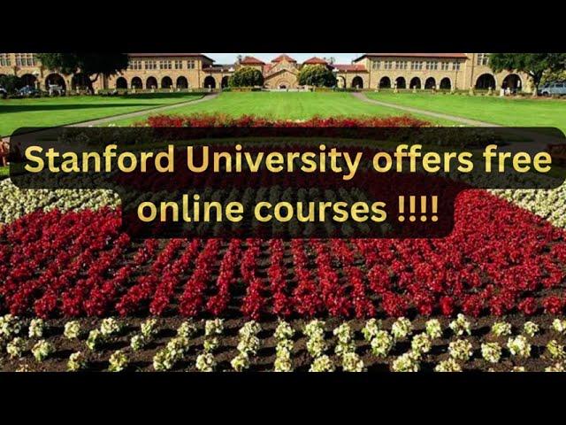 Innovative Talks on LinkedIn: Stanford University offers free online ... Innovative Talks on LinkedIn: Stanford University offers free online ...