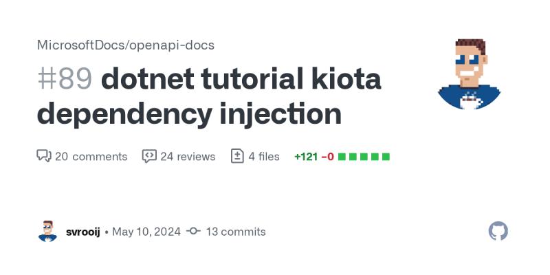 Stephan van Rooij on LinkedIn: dotnet tutorial kiota dependency ... Stephan van Rooij on LinkedIn: dotnet tutorial kiota dependency ...