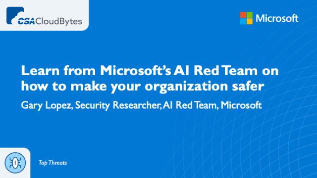 Ram Shankar Siva Kumar on LinkedIn: Learn from Microsoft’s AI Red Team ... Ram Shankar Siva Kumar on LinkedIn: Learn from Microsoft’s AI Red Team ...