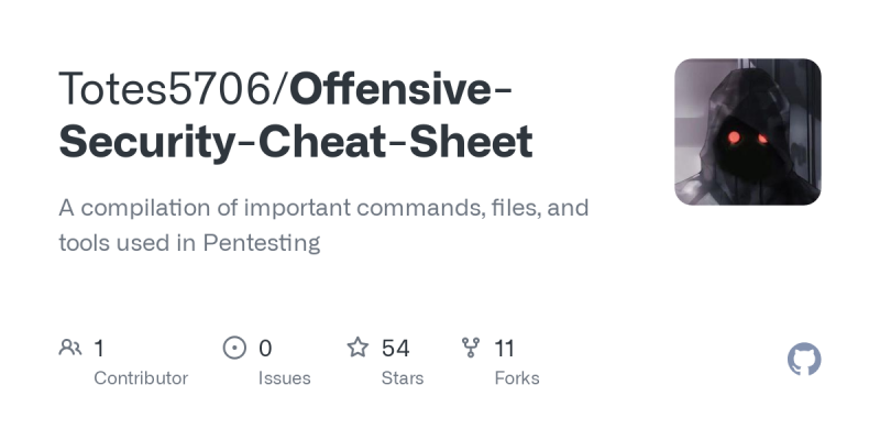 MRAIAGH KADER on LinkedIn: GitHub - Totes5706/Offensive-Security-Cheat ... MRAIAGH KADER on LinkedIn: GitHub - Totes5706/Offensive-Security-Cheat ...