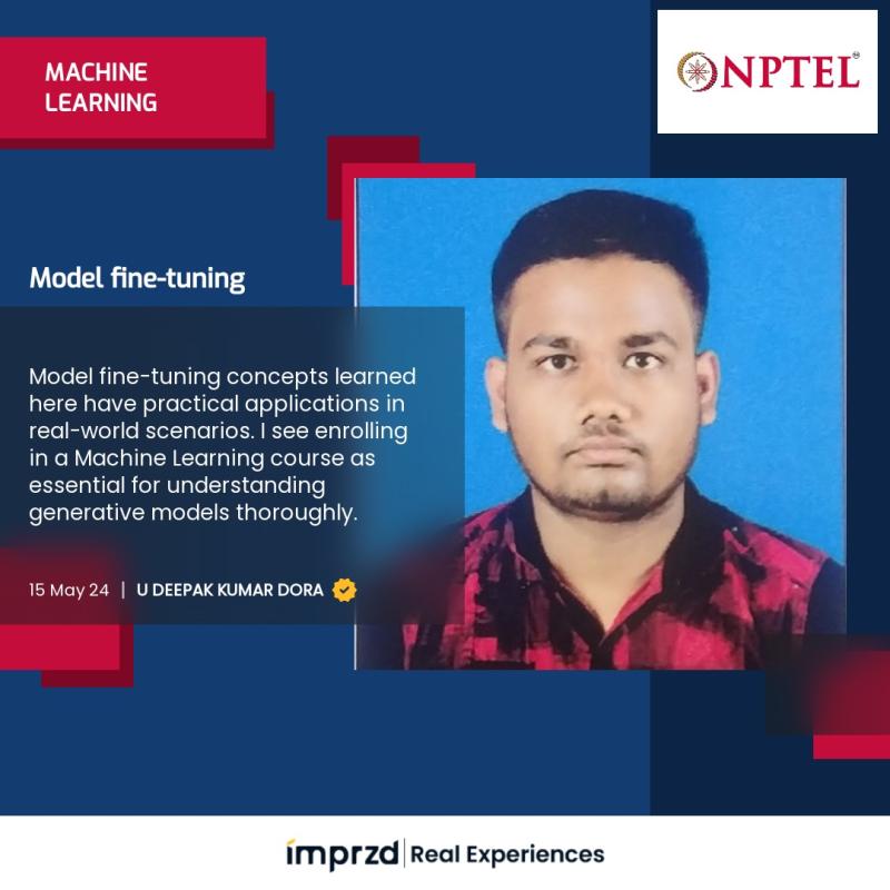 U Deepak Kumar Dora on LinkedIn: NPTEL U Deepak Kumar Dora on LinkedIn: NPTEL
