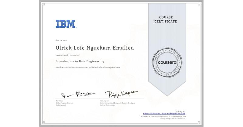 Ulrick Loic Nguekam Emalieu on LinkedIn: Completion Certificate for ... Ulrick Loic Nguekam Emalieu on LinkedIn: Completion Certificate for ...