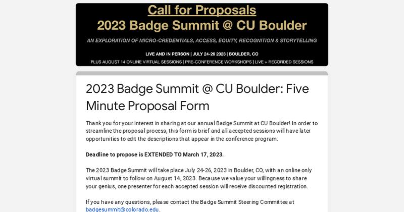The Badge Summit @ CU Boulder on LinkedIn: 2023 Badge Summit @ CU ... The Badge Summit @ CU Boulder on LinkedIn: 2023 Badge Summit @ CU ...