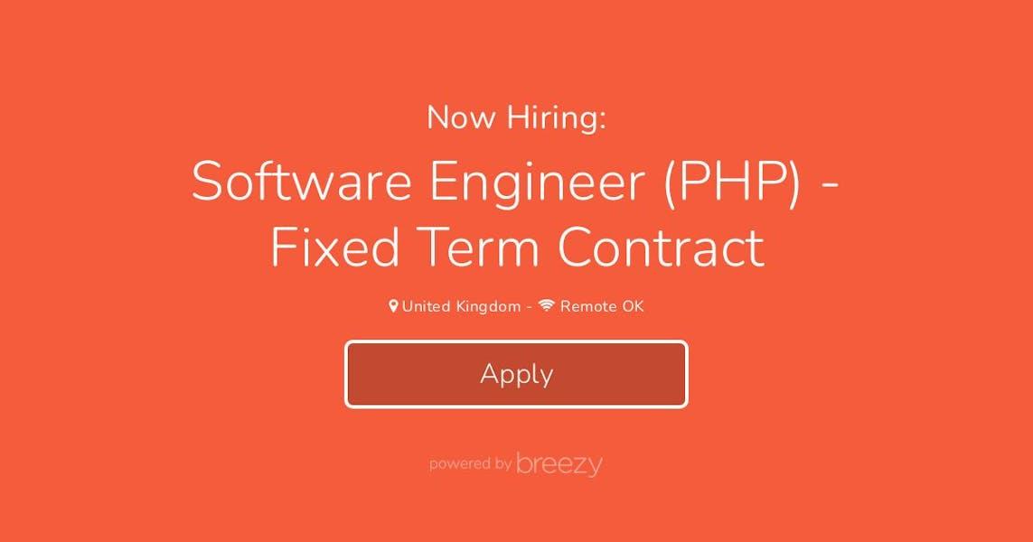 Gerald H. on LinkedIn: Software Engineer (PHP) - Remote UK at Amber Labs Gerald H. on LinkedIn: Software Engineer (PHP) - Remote UK at Amber Labs