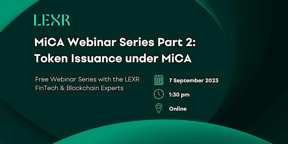 Christian Meisser on LinkedIn: MiCA Webinar Series Part 2 - Token ... Christian Meisser on LinkedIn: MiCA Webinar Series Part 2 - Token ...