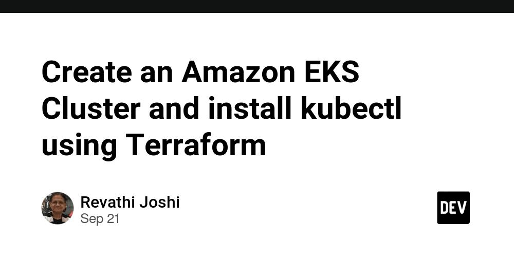 Revathi Joshi on LinkedIn: Create an Amazon EKS Cluster and install ... Revathi Joshi on LinkedIn: Create an Amazon EKS Cluster and install ...