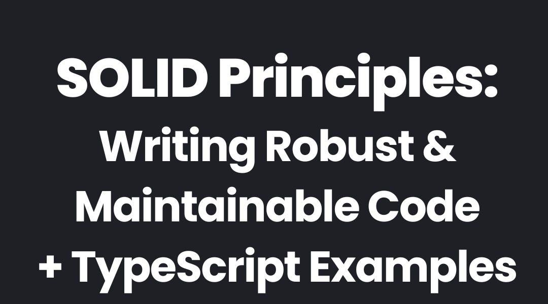 Mehmet Sami Ersöz on LinkedIn: SOLID Principles: Writing Robust ... Mehmet Sami Ersöz on LinkedIn: SOLID Principles: Writing Robust ...