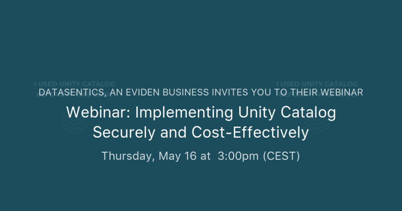 Erika Fonseca on LinkedIn: Webinar: Implementing Unity Catalog Securely ... Erika Fonseca on LinkedIn: Webinar: Implementing Unity Catalog Securely ...