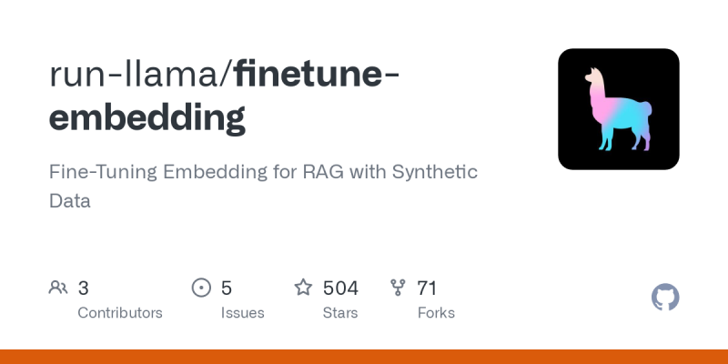 Damji Stratton on LinkedIn: GitHub - run-llama/finetune-embedding: Fine ... Damji Stratton on LinkedIn: GitHub - run-llama/finetune-embedding: Fine ...